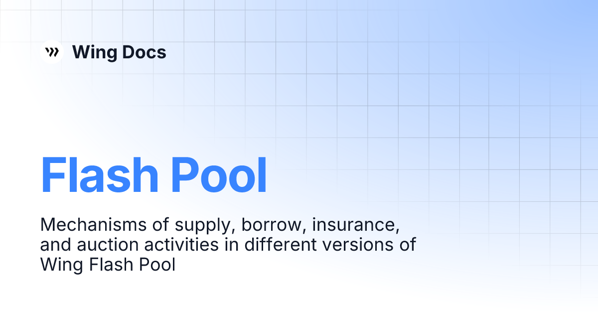 Flash Pool | Wing Docs
